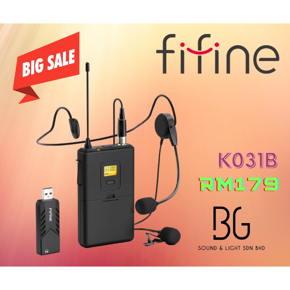 Gaming Laptop Fifine Wireless Microphone Setup FIFINE K031B Wireless ...