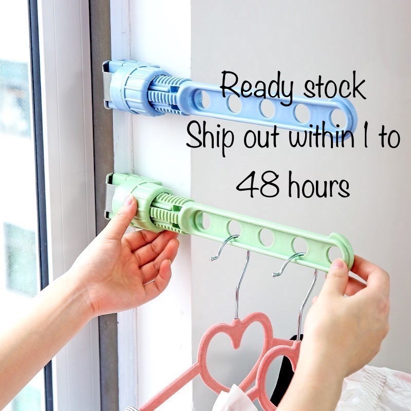 Penyangkut Baju Multifunction Indoor Balcony Door Window Frame Five ...