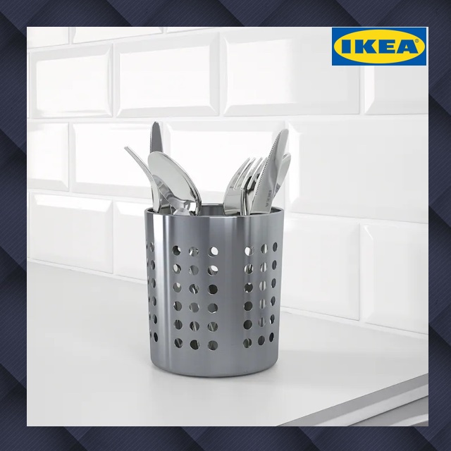 IKEA ORDNING Cutlery Stand Drainer, Stainless Steel, 13.5cm | Shopee ...