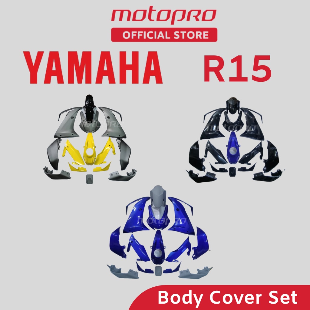 YAMAHA R15 100% Original HLY Body Cover Set Coverset Body Kit Color ...