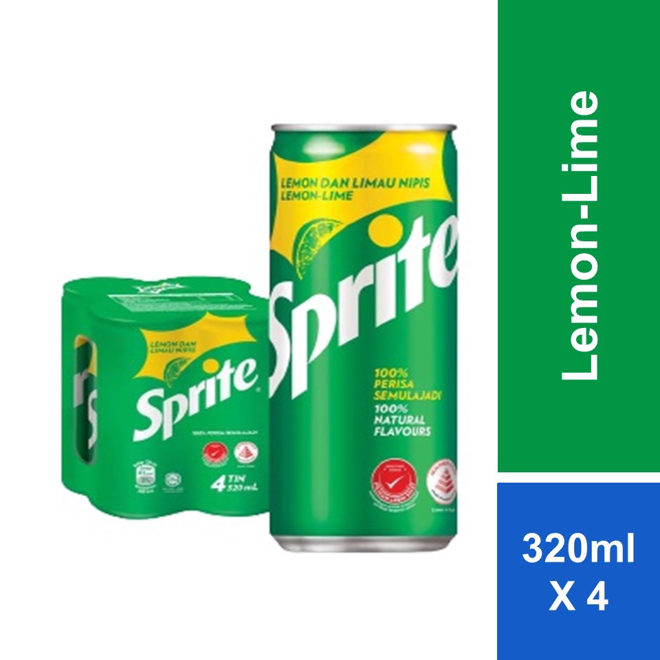 Sprite Carbonated Drinks 320ml x 4s | Shopee Malaysia