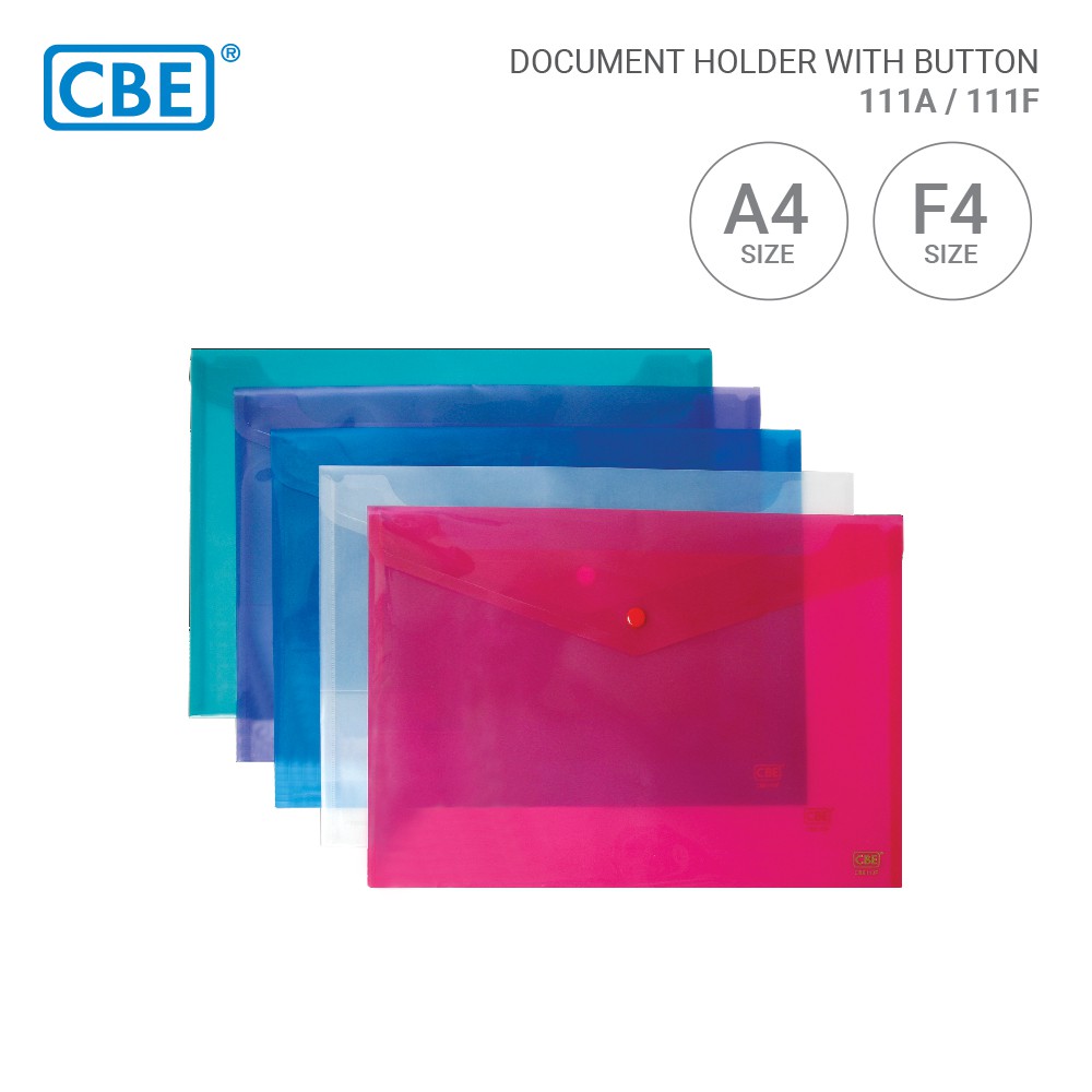 CBE 111A-A4/111F-F4 Document Holder with Button | Random Colours ...