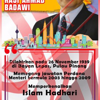 Banner Tokoh Kemerdekaan Perdana Menteri Malaysia | Shopee Malaysia