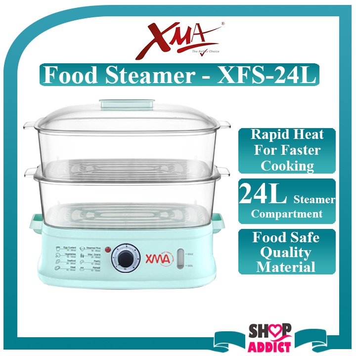 XMA XFS-24L Electric Food Steamer 24L With Water Level Indicator ...