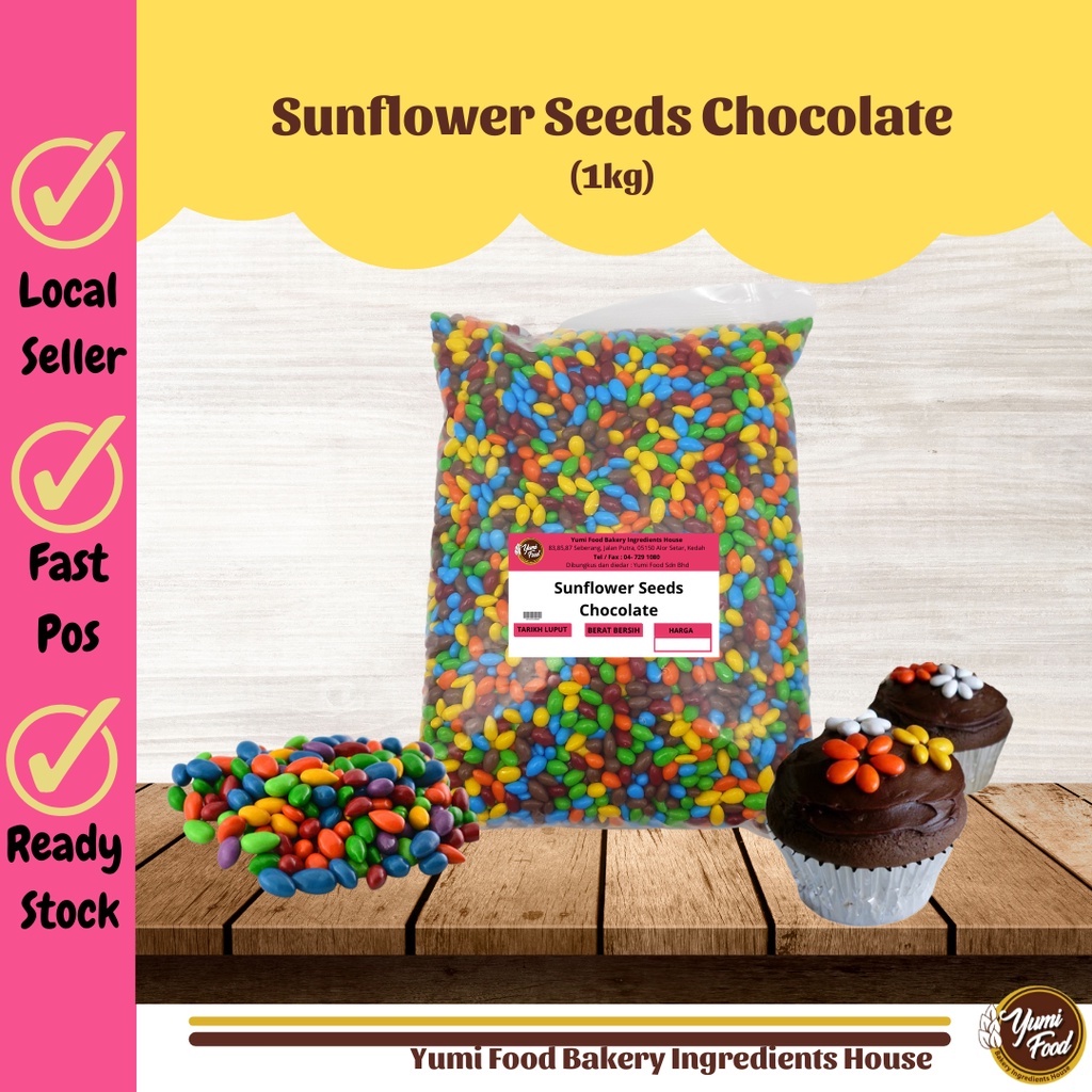 [READY STOCK] Sunflower Seeds Chocolate/1kg /Coklat Kuaci | Shopee Malaysia