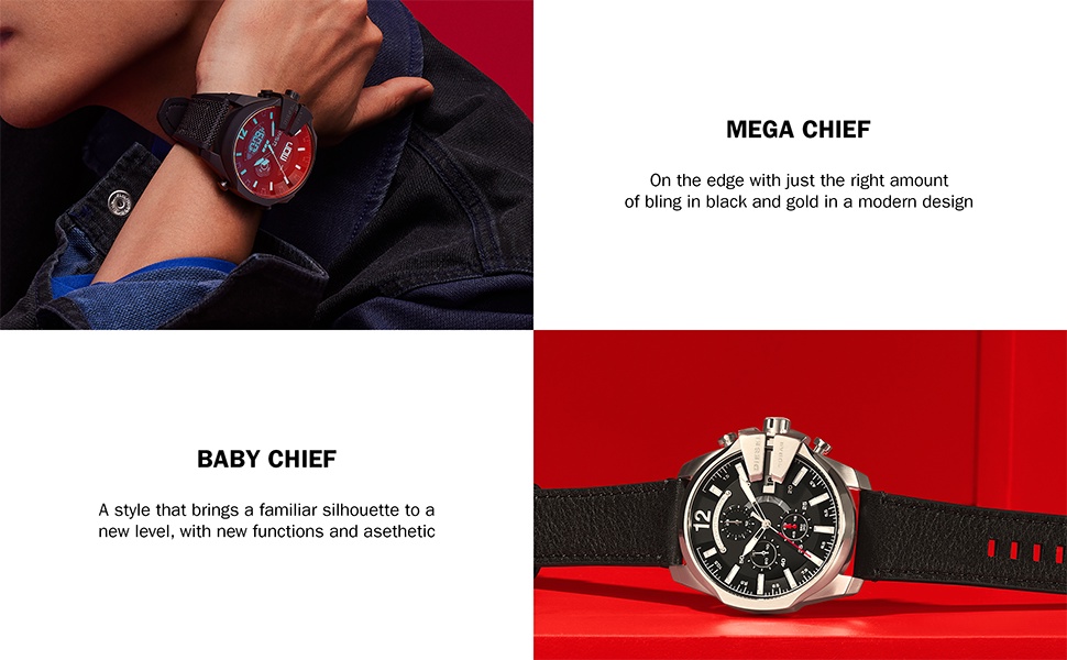 Diesel Mega Chief Chronograph Watch DZ4512 | Shopee Malaysia