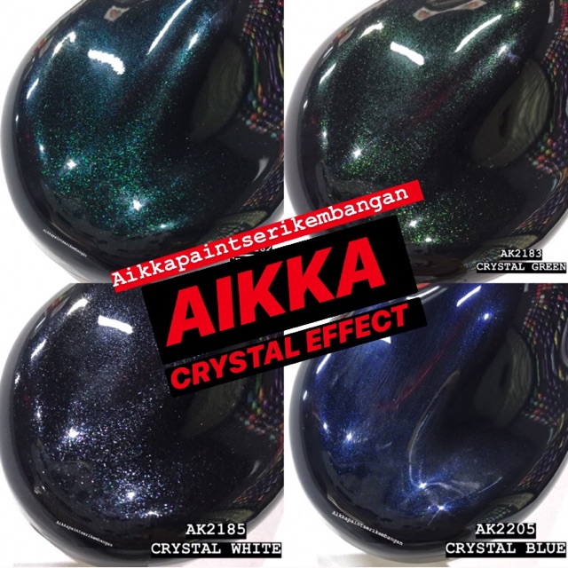 AIKKA SOLID BLACK + CRYSTAL EFFECT AK2182 / AK2183 / AK2185 / AK2205 ...