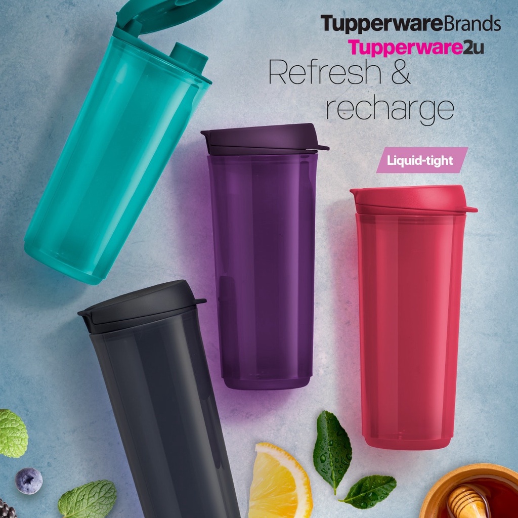 (Ready Stock)(Limited Ed)Tupperware Thirst N Go (4 pcs) 470ml (Full set ...