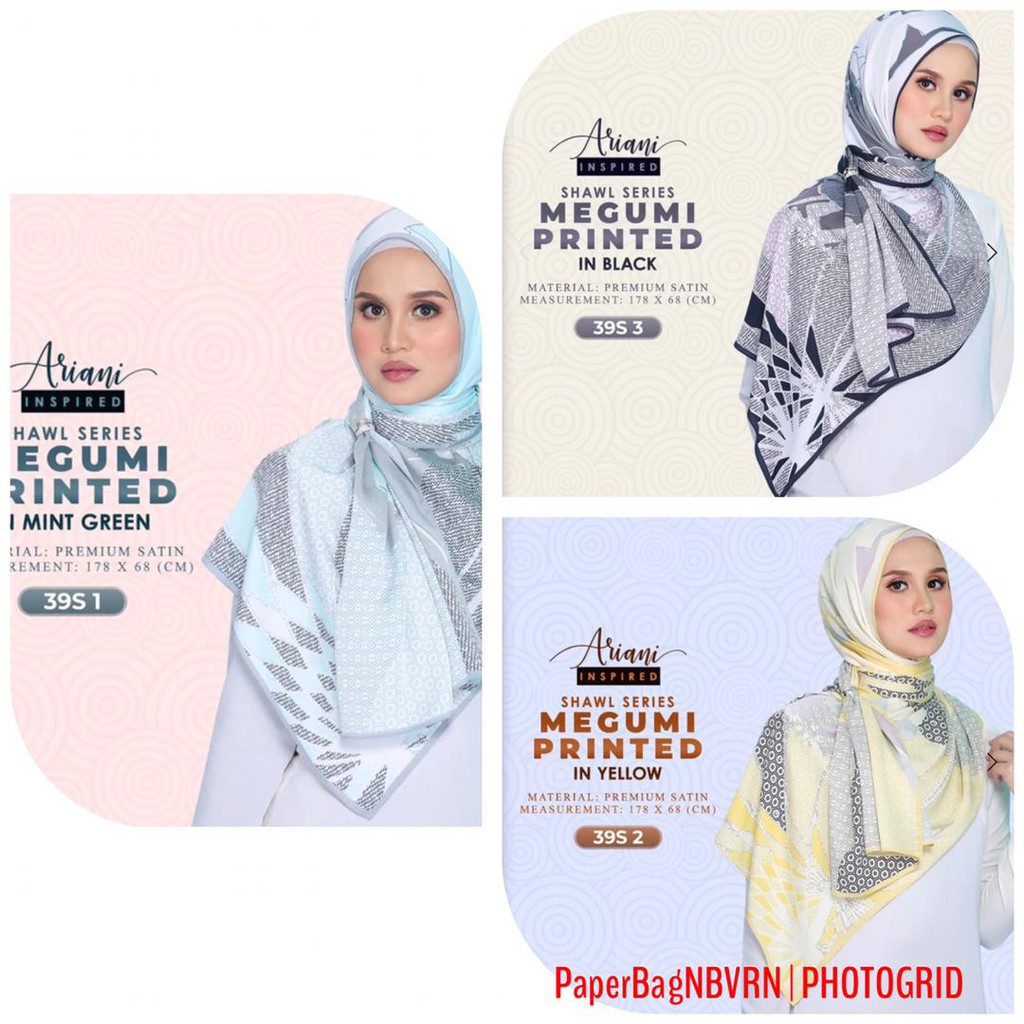 Premium Printed Shawl ARIANI Megumi | Shopee Malaysia