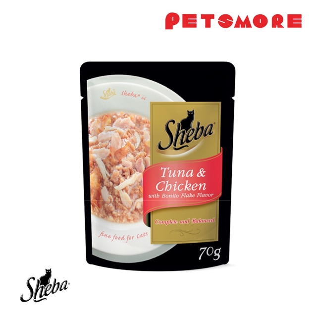 Sheba Pouch Tuna Chicken With Bonito 70g Shopee Malaysia