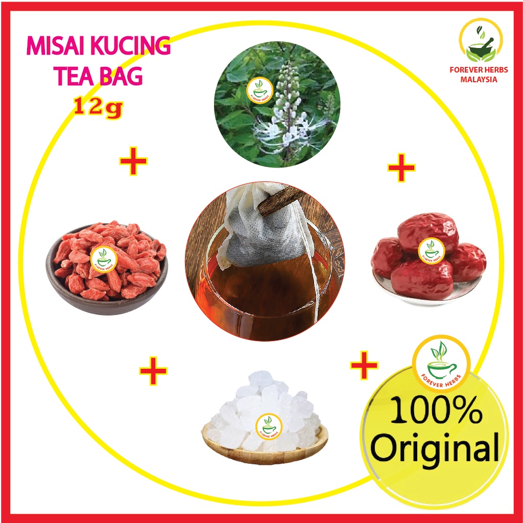 [1 PACK] MISAI KUCING TEA BAG ORIGINAL & ASLI KUMIS KUCING ORTHOSIPHON ...