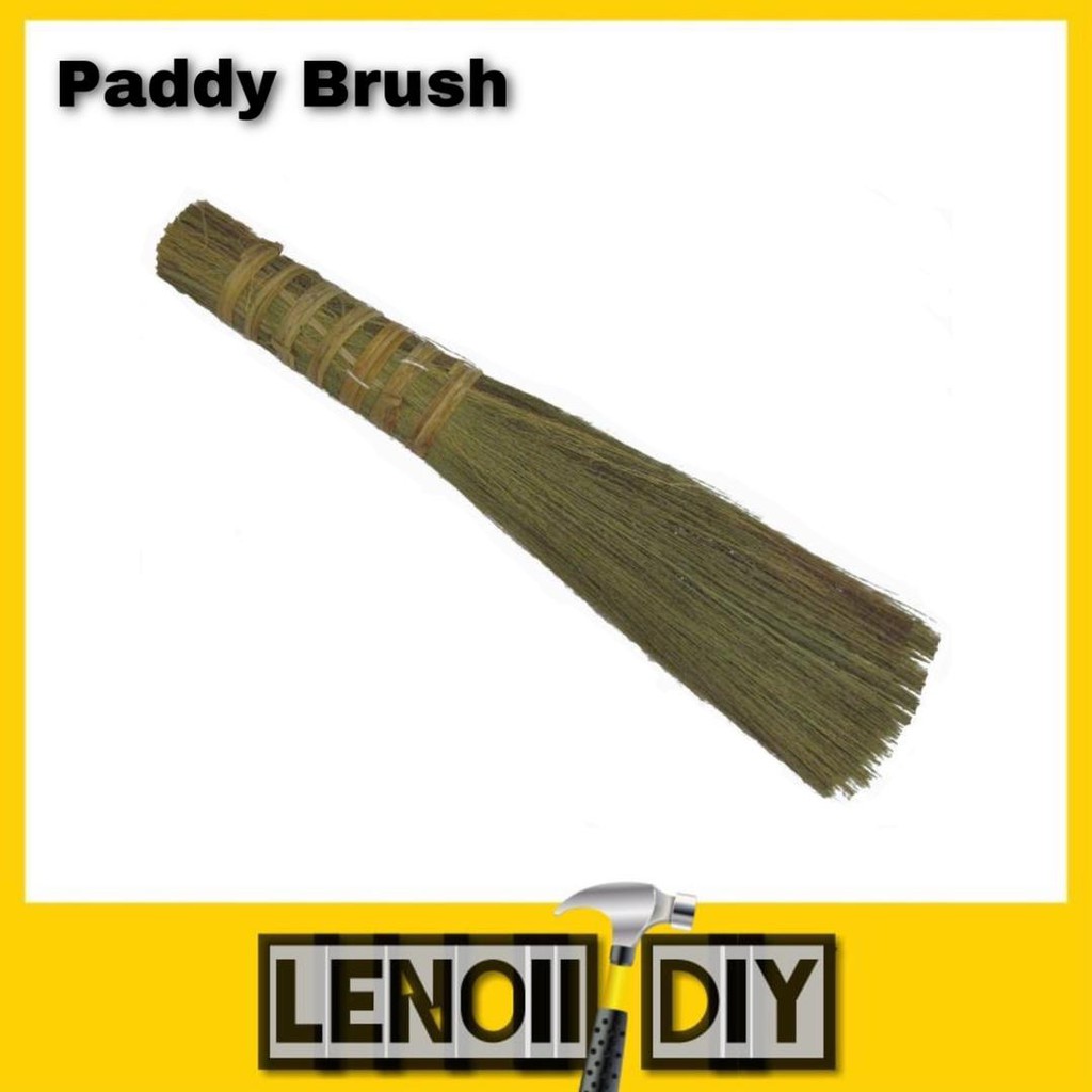Straw Broom Paddy Paint Brush Paddy Emulsion Brush Berus Cat Padi 灰水扫 ...