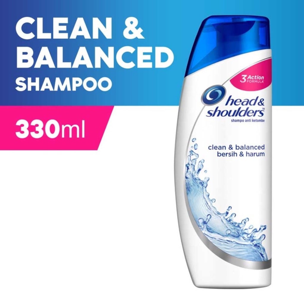 HEAD&SHOULDERS Clean Balanced Shampoo 330ml | Shopee Malaysia
