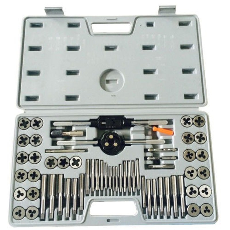 60pcs Tap and Die Set Metric and Imperial Thread Tap Die Wrench Kit ...