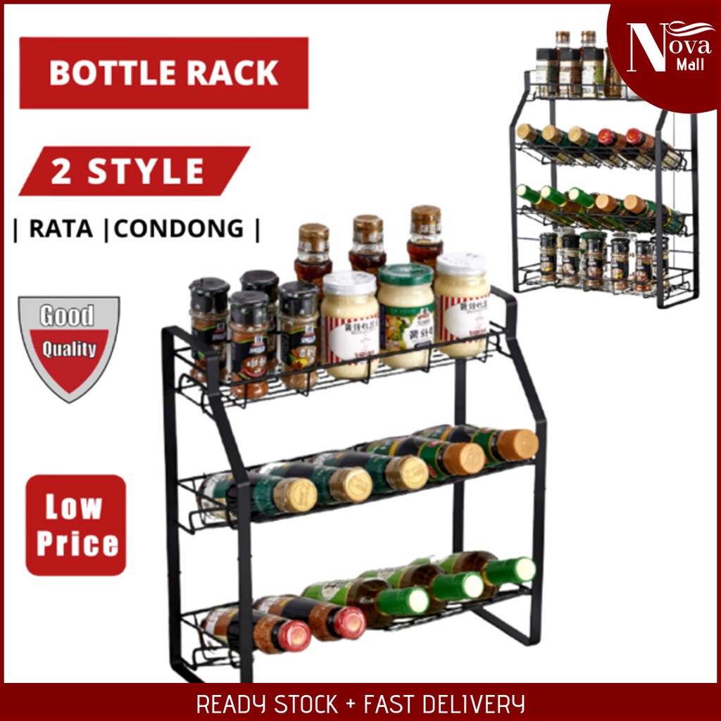 Seasoning Bottle Rack Organizer Kitchen Spice Storage Spices Dish Sauce ...