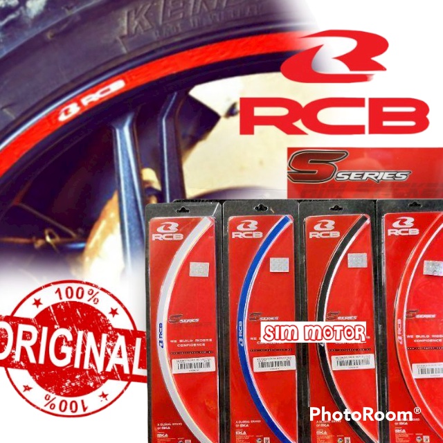 Sport Rim lining Sticker "RACING BOY RCB" (sesuai utk ring 14" - 18 ...