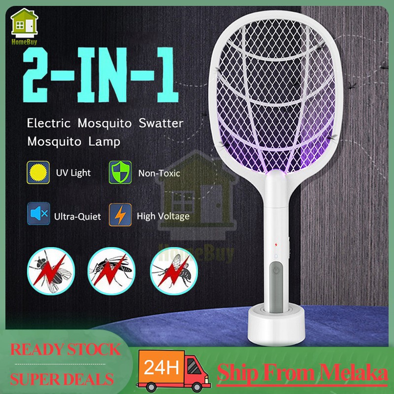 Original racket Rechargeable Mosquito Racket Electric Fly Swatter Home ...