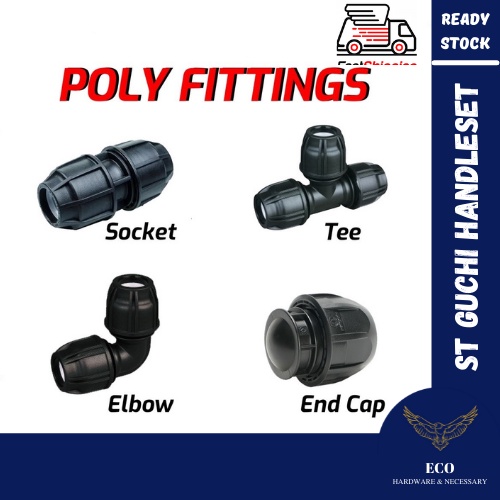 PP Compression Fitting /HDPE Poly Pipe Fitting/Poly joint poly pipe ...