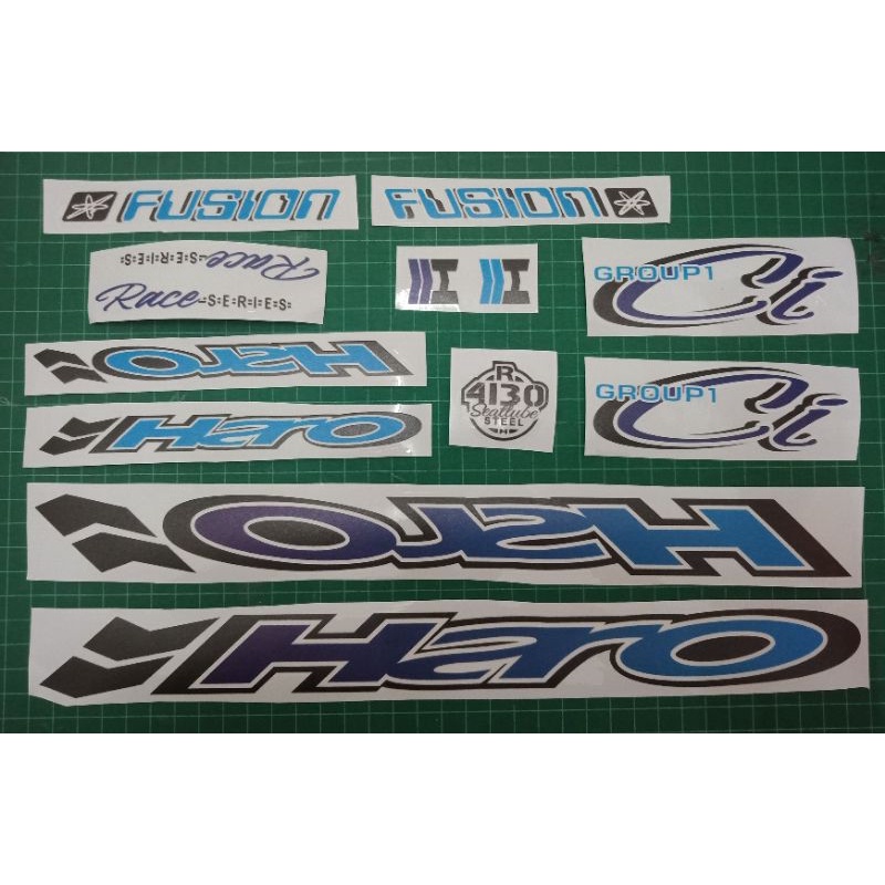 BMX Haro Group 1 Ci Race Series Decal Transparent Printed Sticker ...