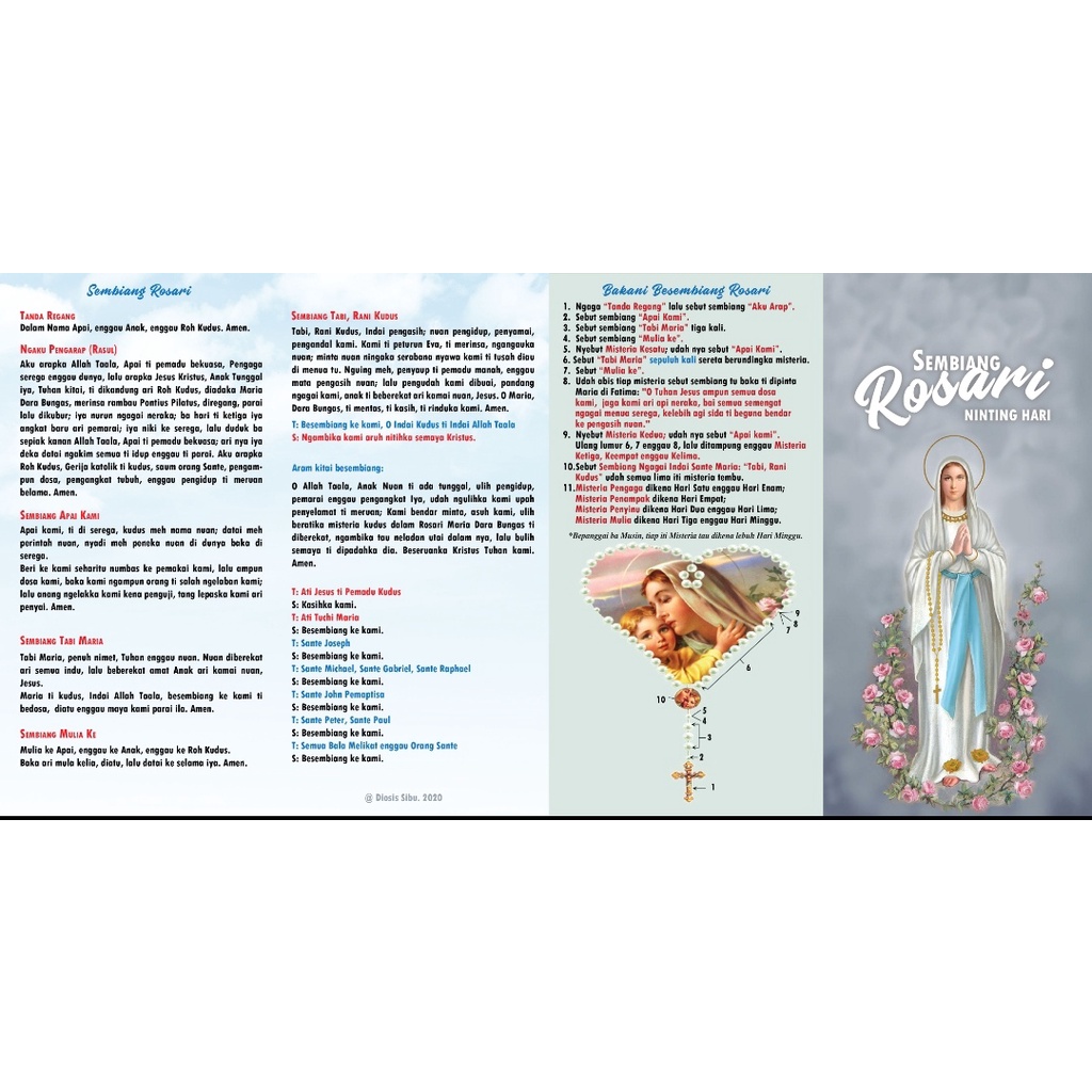 Catholic Rosary prayer Leaflet (10 pcs) | Shopee Malaysia