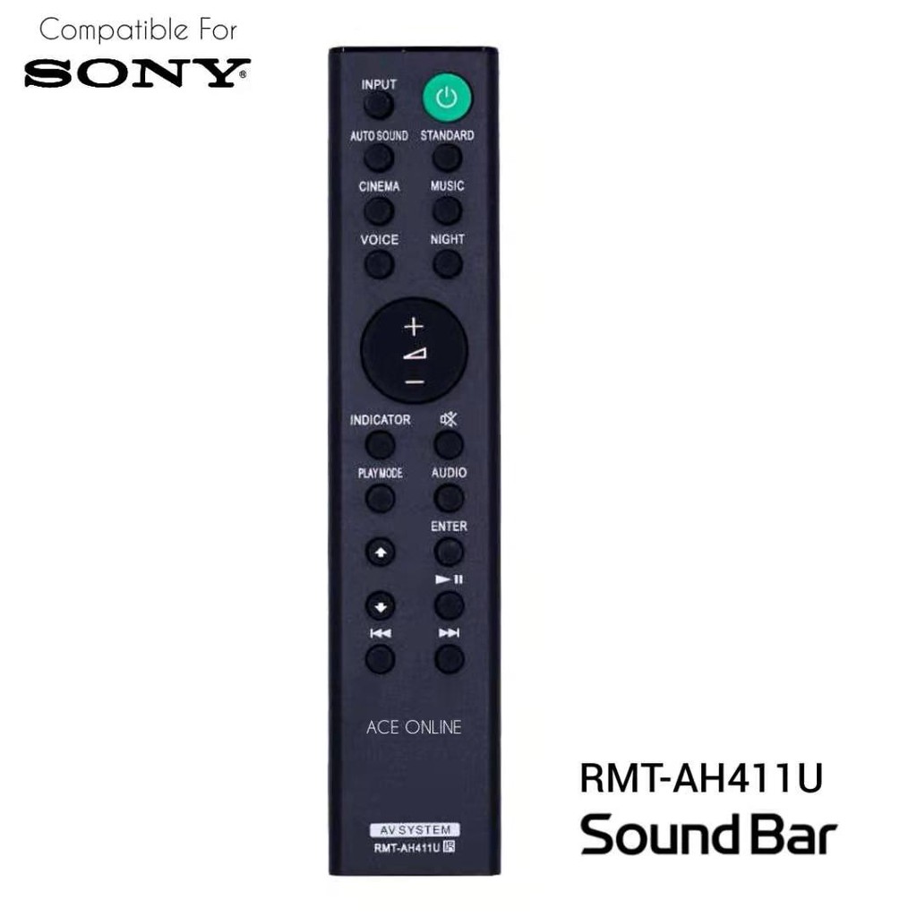 Sony Soundbar Remote Control RMT-AH411U Compatible With HT-S100F HT-S150F HT-S200F.. | Shopee ...