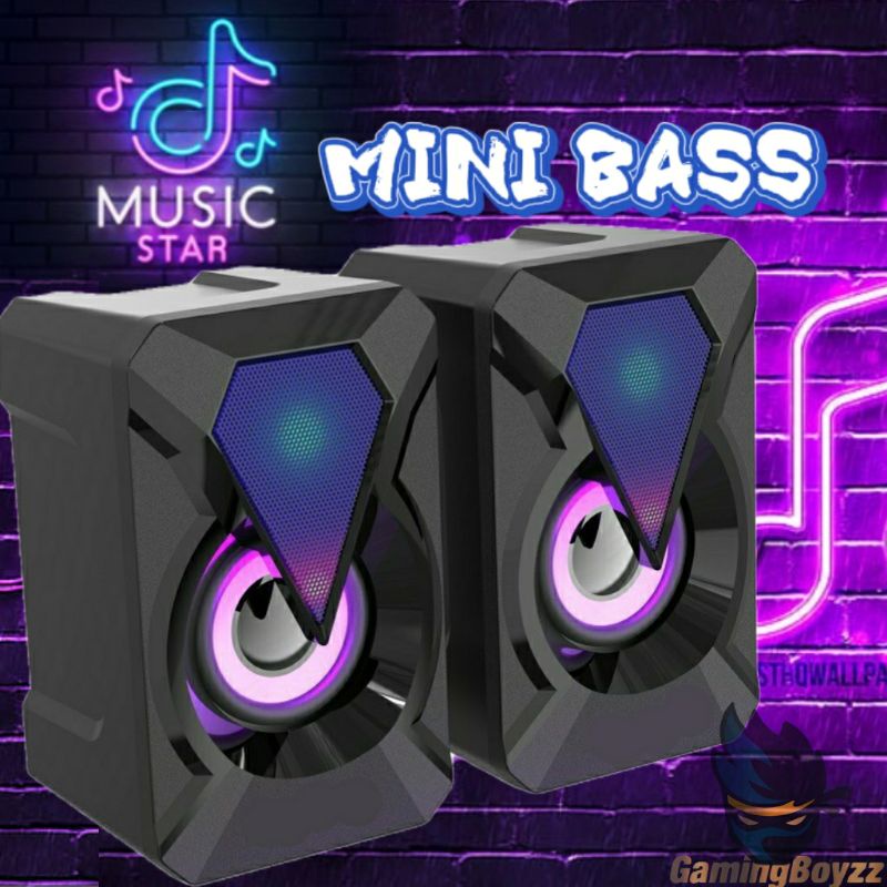 Speaker PC Laptop RGB Gaming Speaker Mini Bass Desktop USB Speaker ...