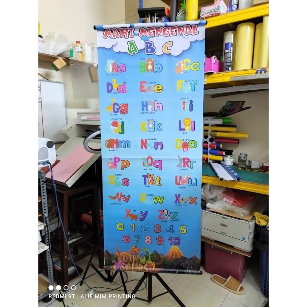 Bunting Pembelajaran Mari mengenal ABC belajar suku BAHAN BANTU ...