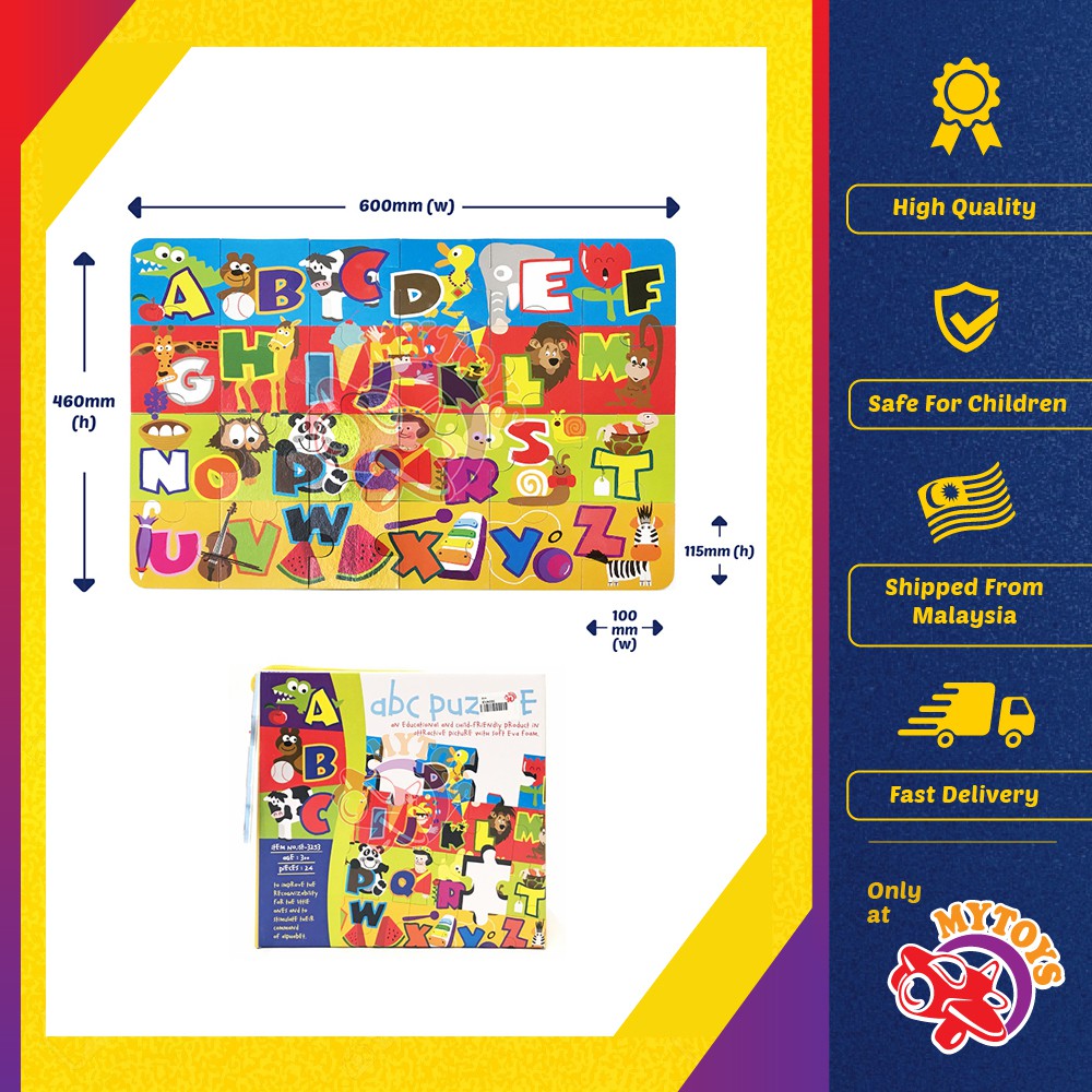 SUNTA 24pcs EVA Foam ABC Alphabet Letters Puzzle Play Educational Mat ...