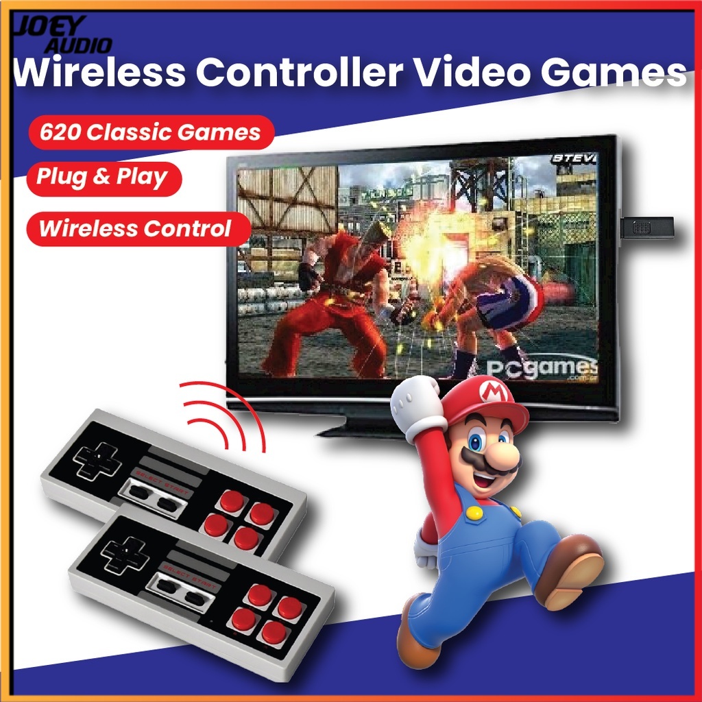 Wireless 620 Mini Video Game Consoles 2 4g Wireless Controller Game Box