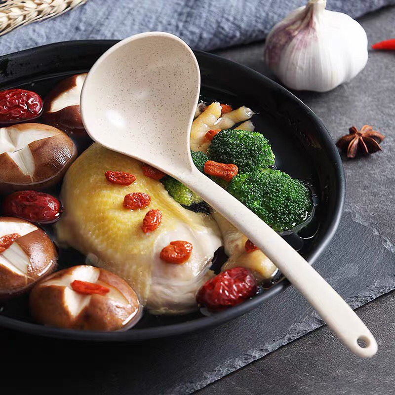 Melamine Soup Ladle Scoop Long Spoon Cooking Food Penyeduk Sup Sudu ...