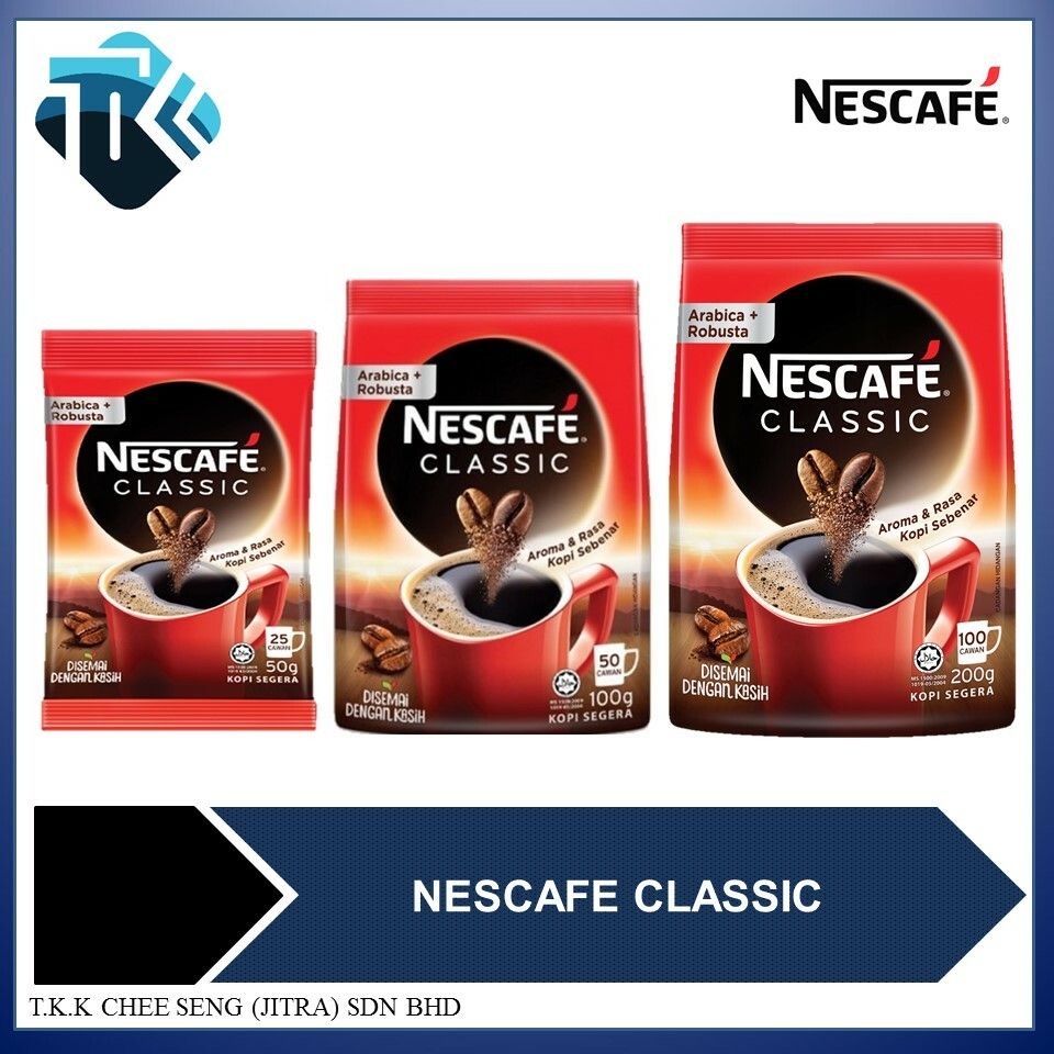 NESCAFE CLASSIC 50G 100G 200G | Shopee Malaysia