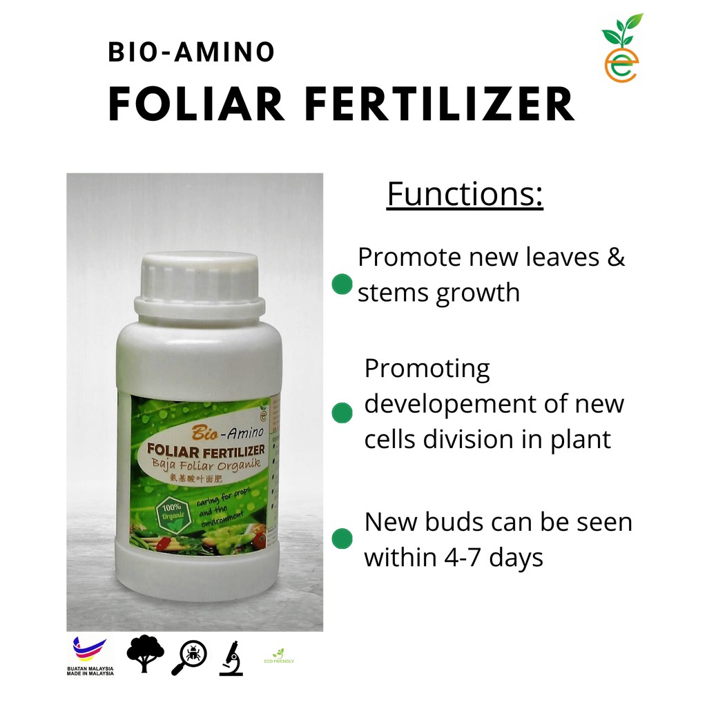 Bio-Amino Organic Foliar Fertiliser Baja Foliar Organik 有机叶面肥 Baja Daun ...