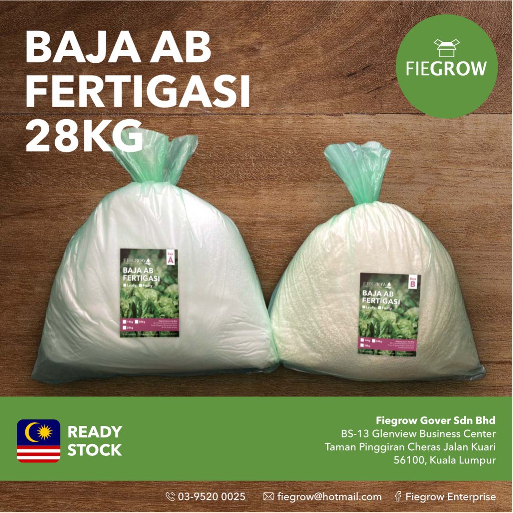 set BAJA AB 28kg Fertigasi timun Cili melon dan sayur daun [READY STOCK ...
