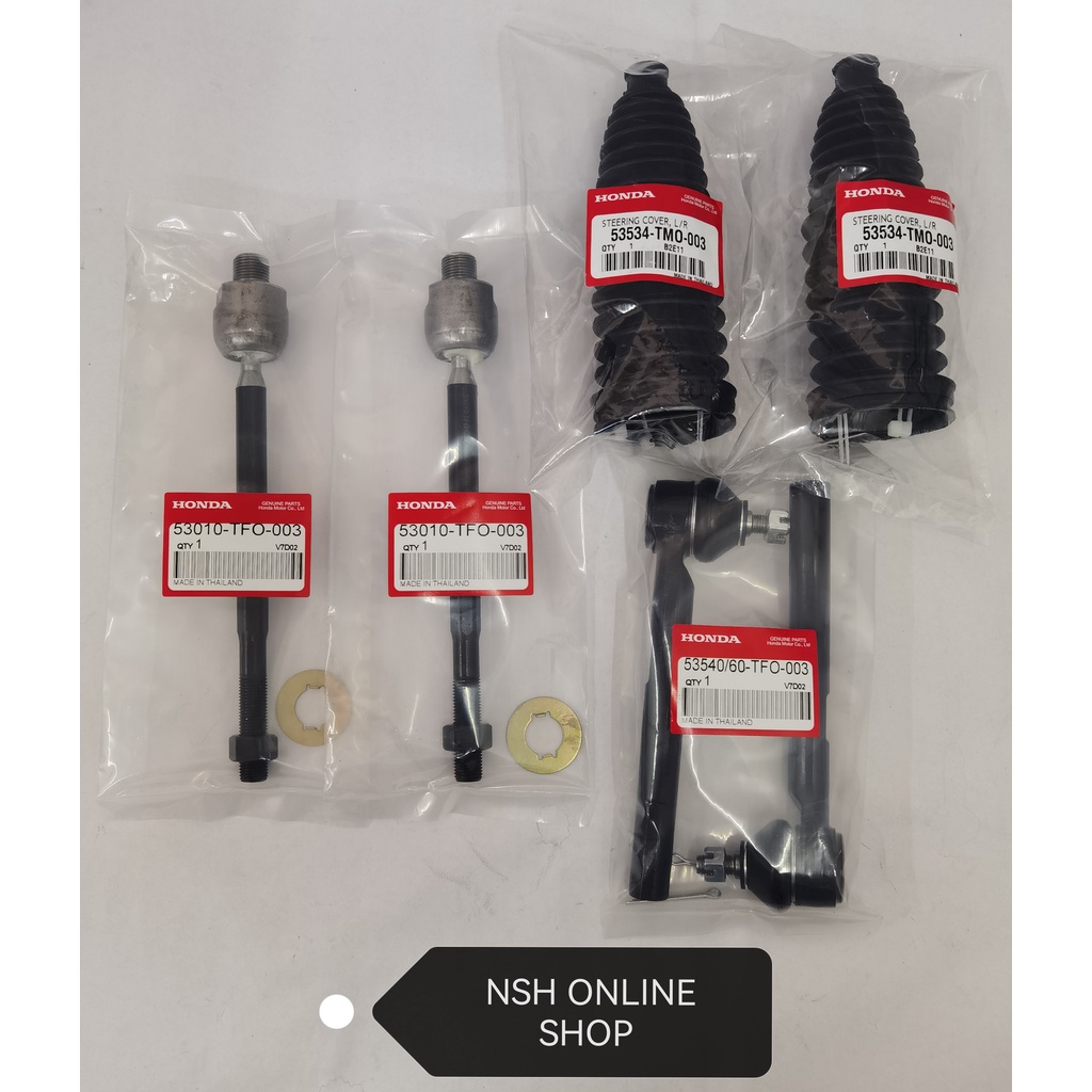 Tie Rod End+Rack End+Steering Boot Cover (Honda Oem) for Honda City TMO ...