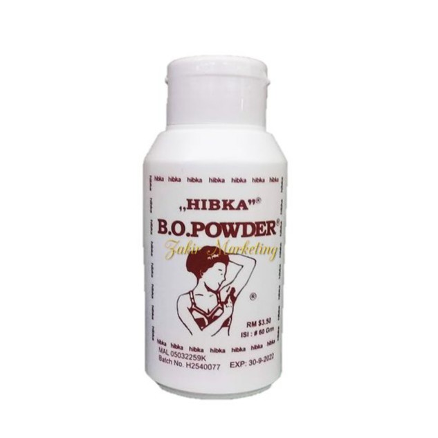 HIBKA B.O (Body Odour) Powder 60gr | Shopee Malaysia
