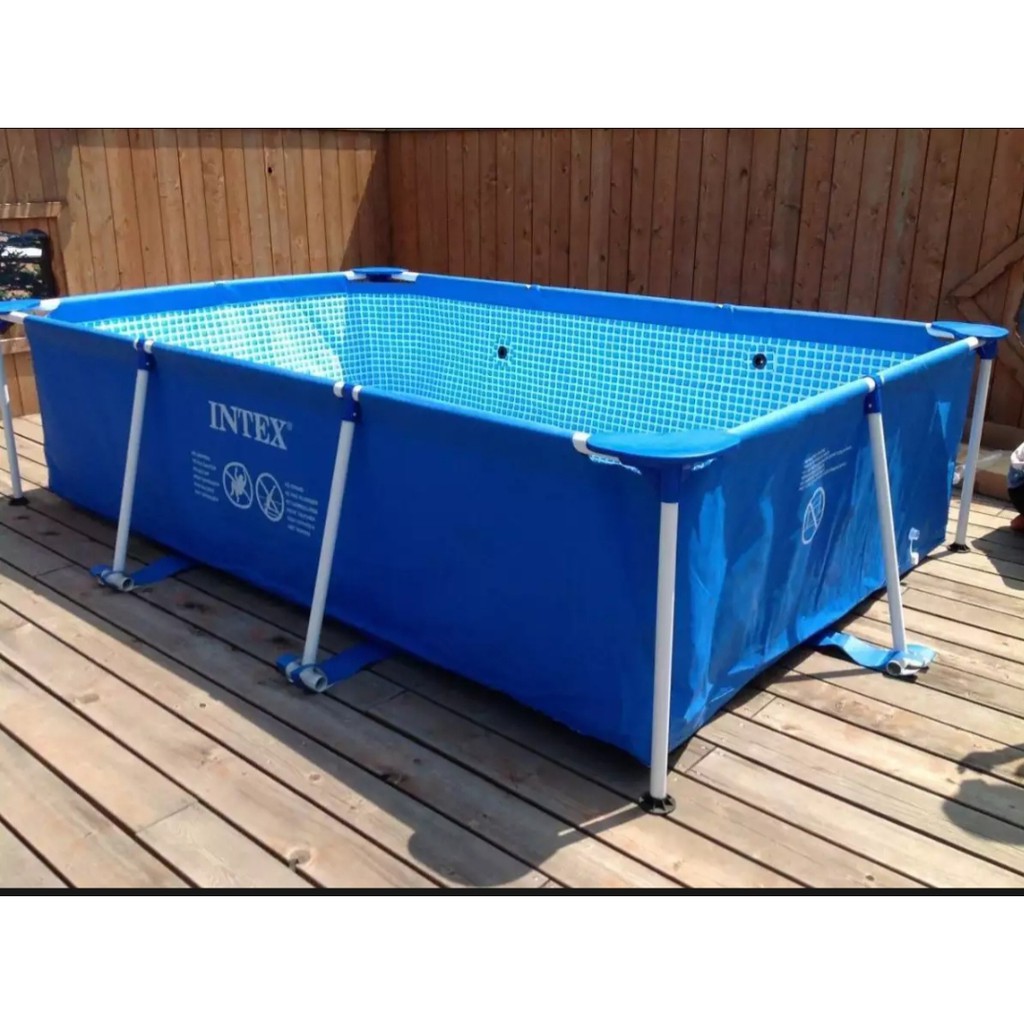 INTEX 3.0 Meter Rectangular Frame Swimming Pool Aquarium Fish Tank ...