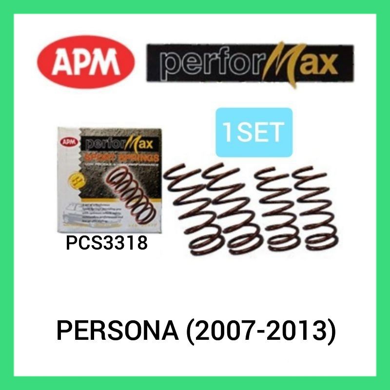 APM PERFORMAX PCS3318 PROTON PERSONA SPORT COIL SPRING SET | Shopee ...