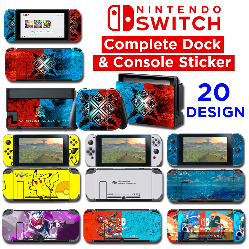 Nintendo Switch Sticker Complete Set for Console and TV Dock | Shopee ...