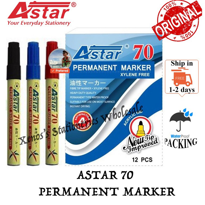 ASTAR 70 PERMANENT MARKER (READY STOCK) | Shopee Malaysia