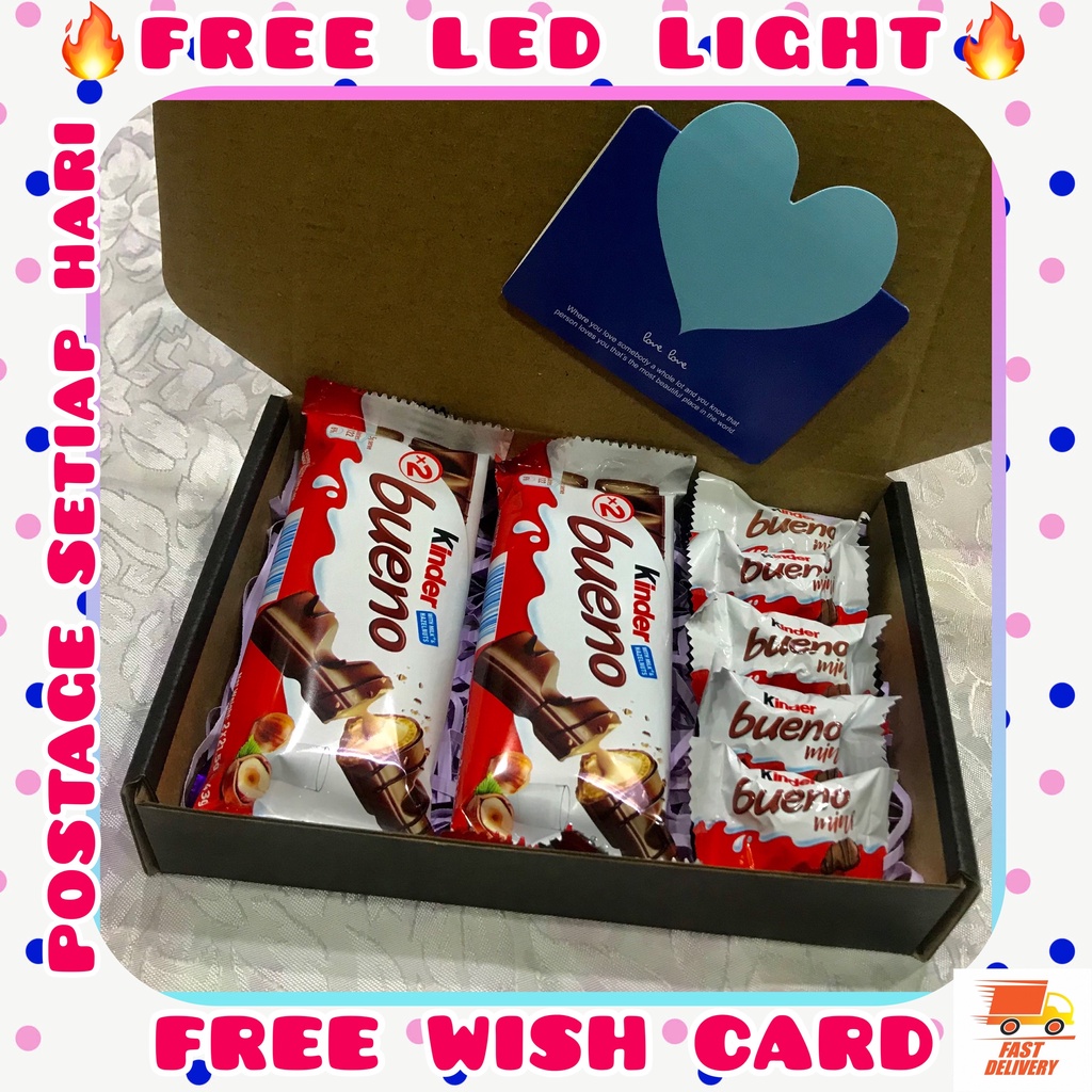 Surprise Gift Box Kinder Bueno Hadiah Birthday Chocolate Box ...