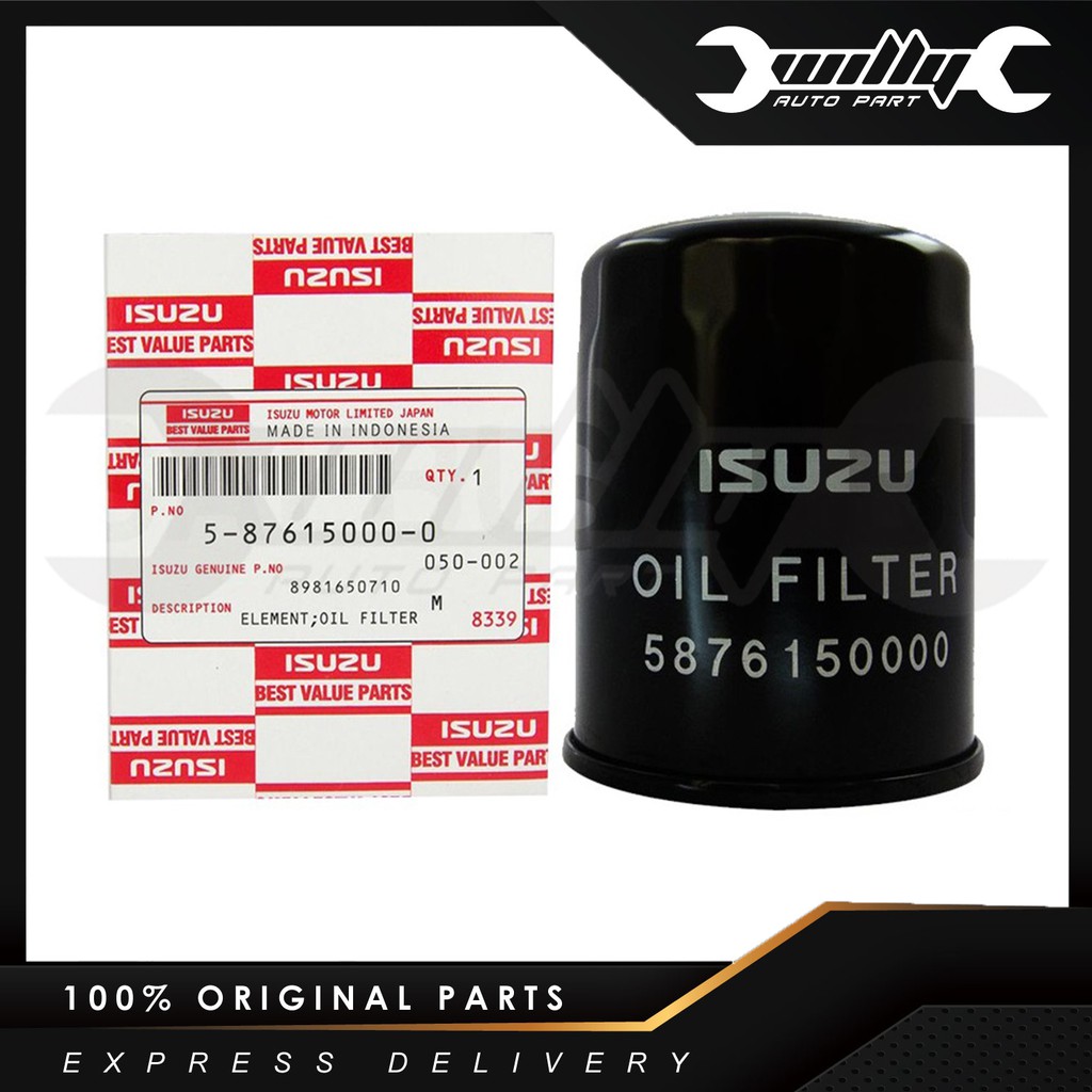(100% Original) Isuzu Oil Filter - Isuzu D Max 2.5 New 58761-50000 ...