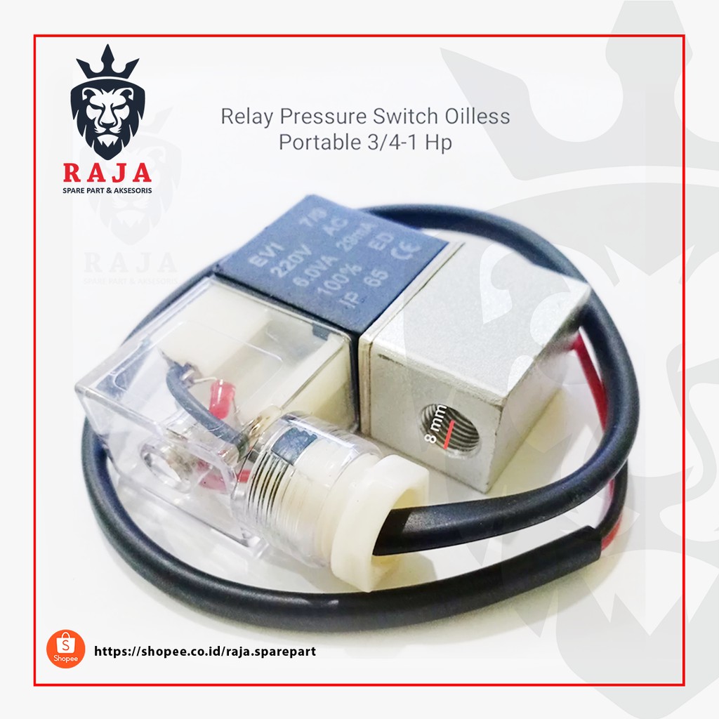 Relay Pressure Switch Compressor Wind Oilless - 1 Hp | BeeCost