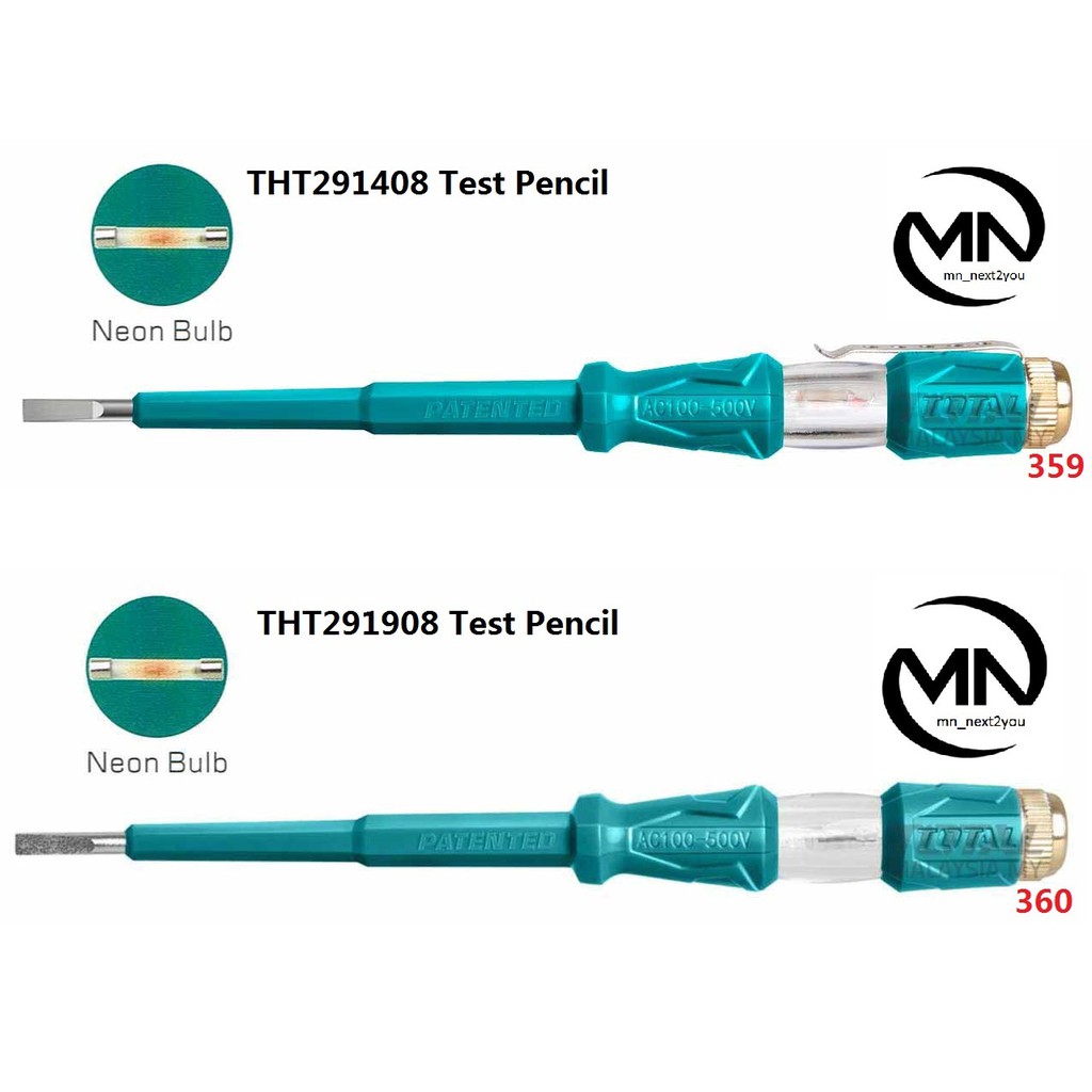 TOTAL THT291408 / THT291908 Test Pencil | Shopee Malaysia