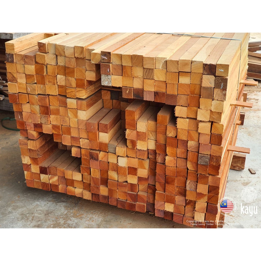 Kayu Balau Solid Wood 2" x 2" (12 ft) | Shopee Malaysia