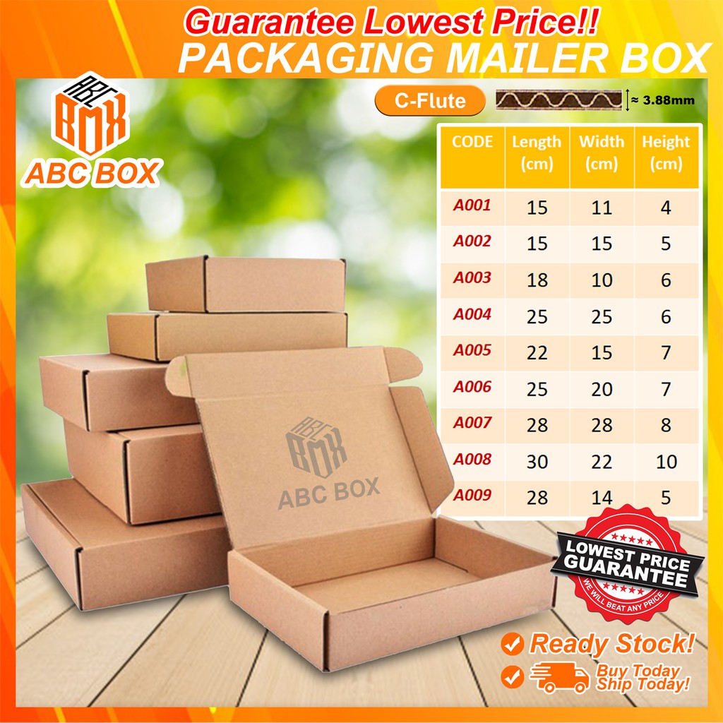 Packing Box Pizza Box Mailer Box Gift box packaging Carton Box Kotak ...