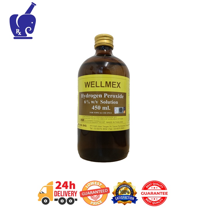 Wellmex Hydrogen Peroxide 6% W/V Solution 450ml | Shopee Malaysia