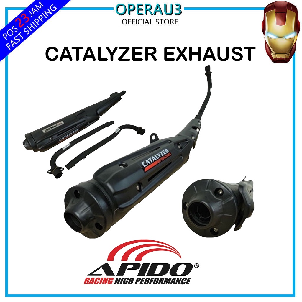 EXHAUST APIDO/NLK LAGENDA SRL110 SRL115Z Fi 2 in 1 miniful manifold Set ...