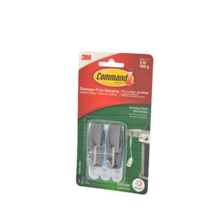 3M Command Stainless Steel Wire Hooks | Shopee Malaysia