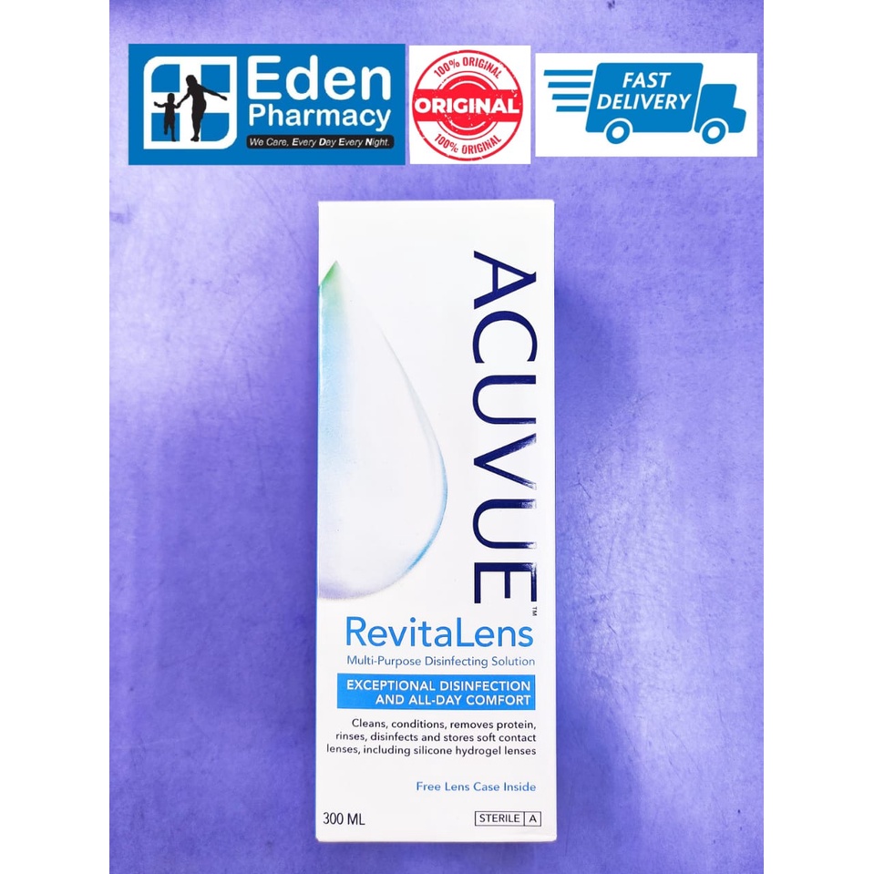 ACUVUE RevitaLens Multi-Purpose Disinfecting Solution ( 300ml ...
