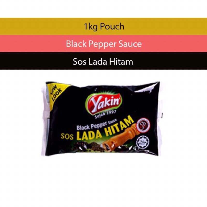 YAKIN BLACK PAPER SAUCE 1KG x 12 CARTON | Shopee Malaysia